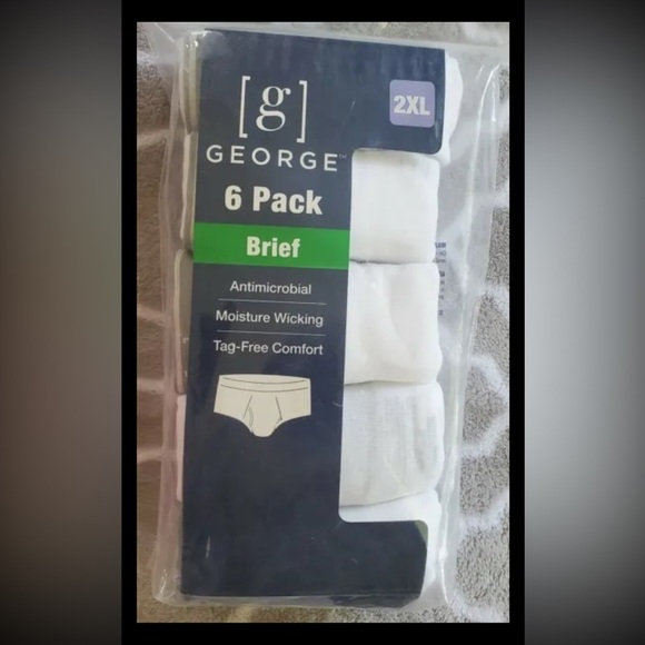 George | Underwear & Socks | George 6 Pk Antimicrobial Moisture Wicking Tagfree Comfort Brief ...